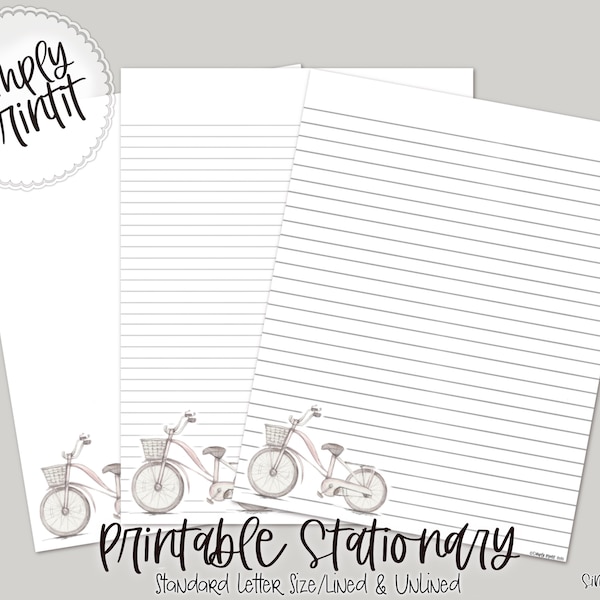 Printable Stationary Set - Etsy