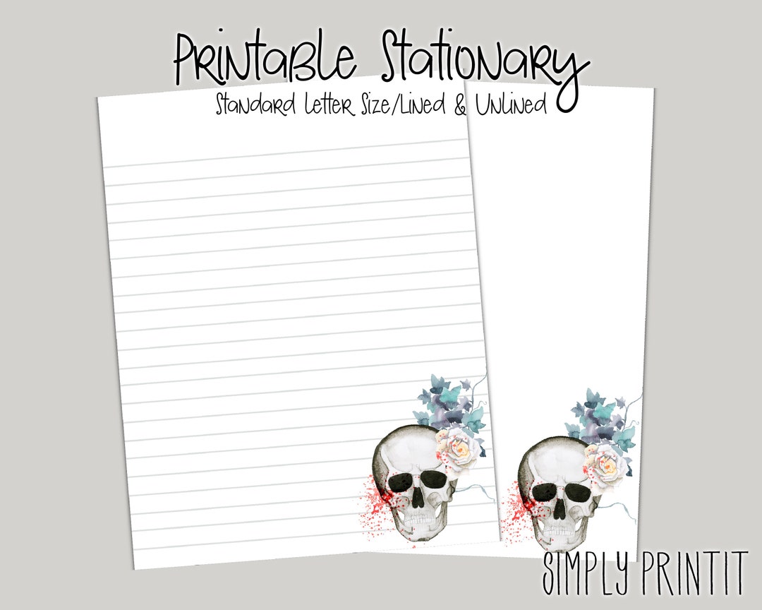 Stationery Paper, Halloween Printable Stationary, A4 Stationary ...
