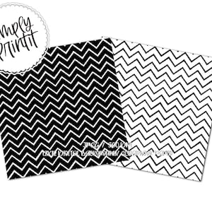 Digital Paper, PRINTABLE Black and White Digital Background, Black and ...
