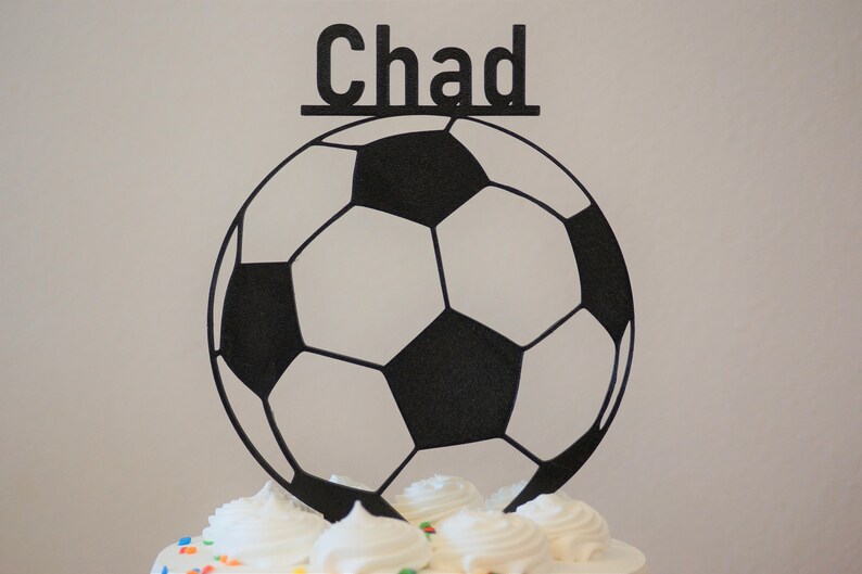 Soccer personalized Cake Topper - Etsy