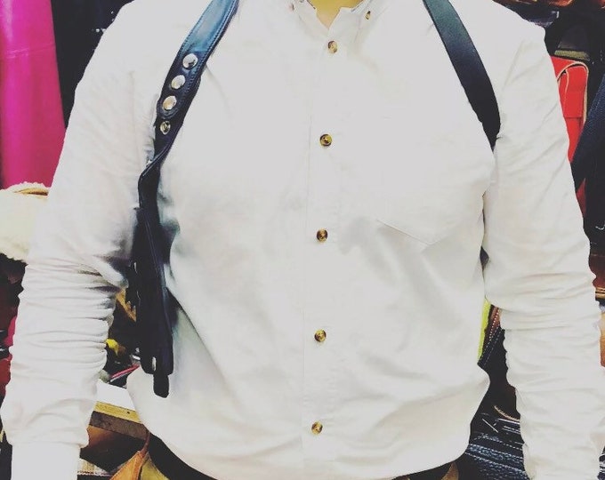 Genuine Leather Shoulder Holster Wallet Security Money Body - Etsy