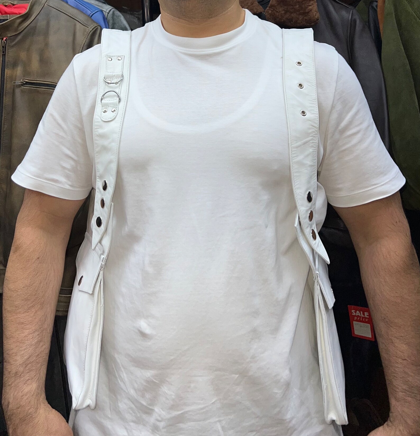 Genuine Leather Shoulder Holster Wallet Security Money Body Belt Anti ...