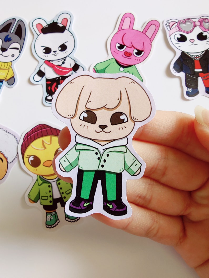 SKZOO Paper Stickers Pack / Stray Kids Maniac Outfits Wolf - Etsy France