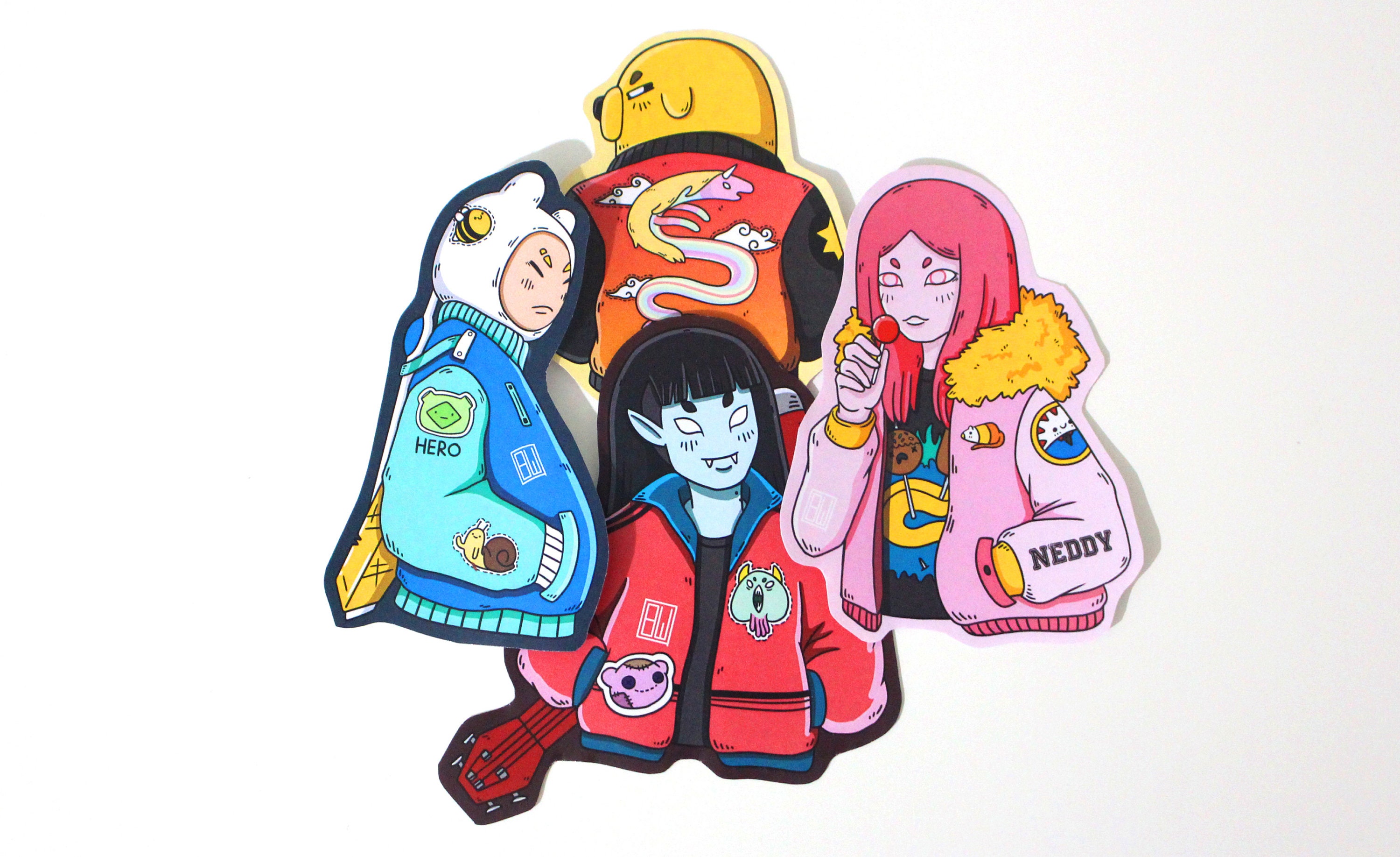 Adventure Time Squad Paper Stickers Pack Adventure Time - Etsy