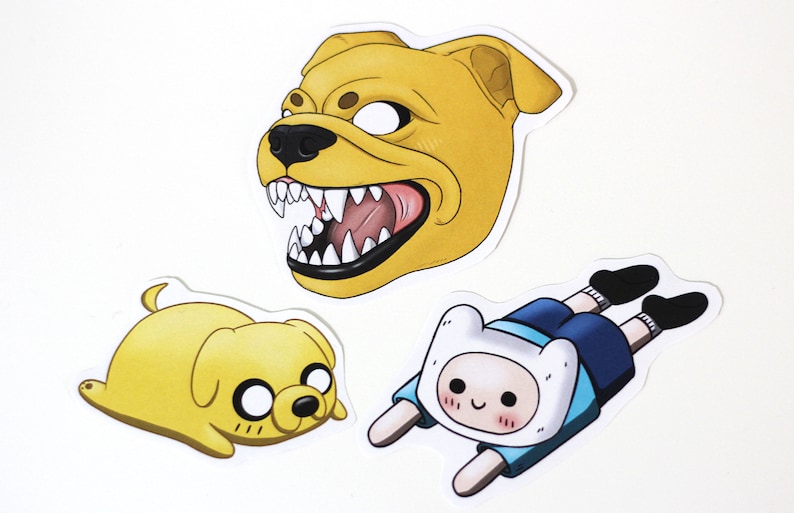 Adventure Time Stickers Pegatinas De Hora De Aventuras Finn - Etsy