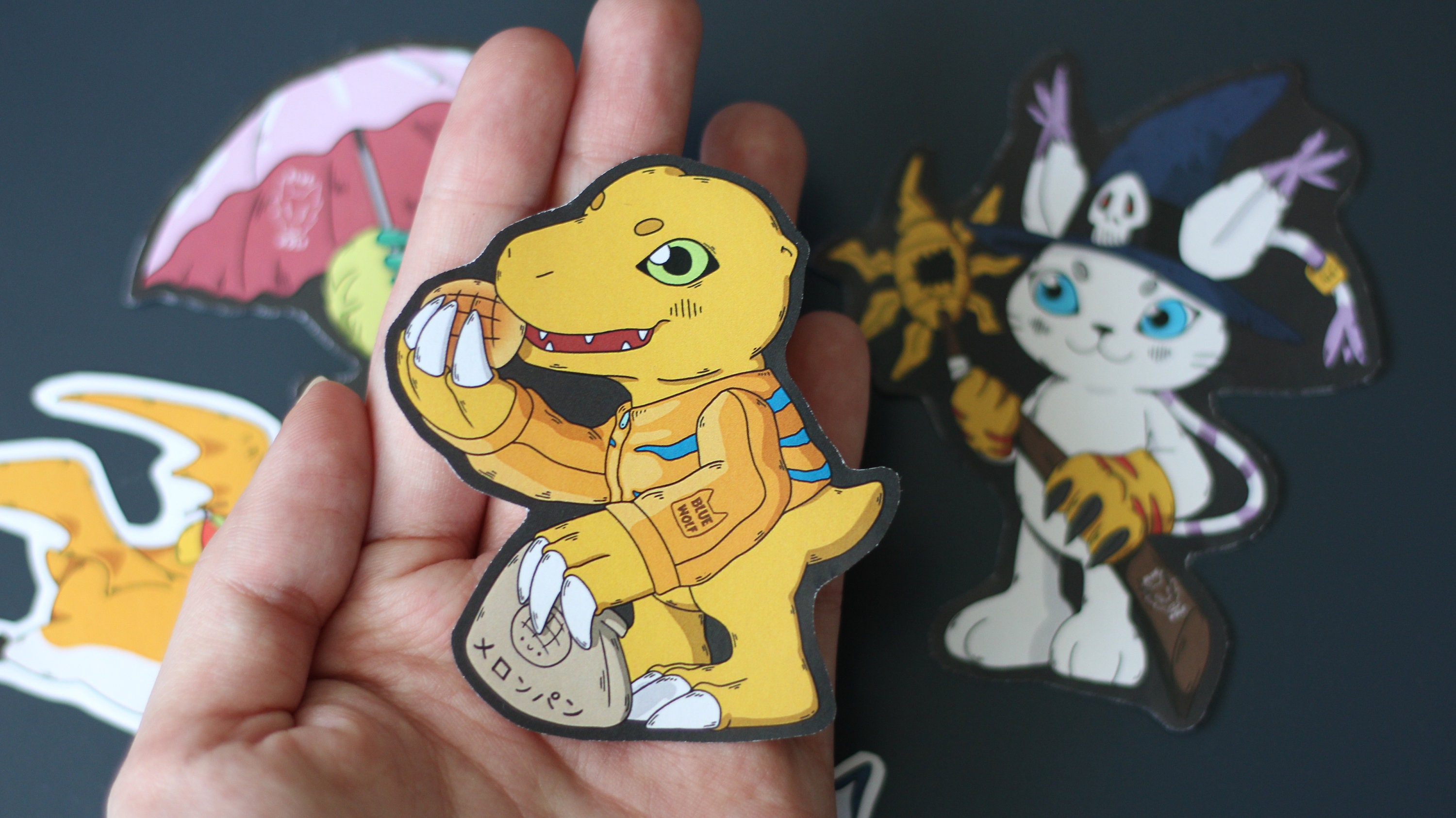 Digimon Adventure Stickers Agumon Gabumon Patamon Tailmon - Etsy