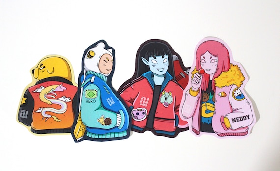 Adventure Time Squad Paper Stickers Pack Adventure Time - Etsy