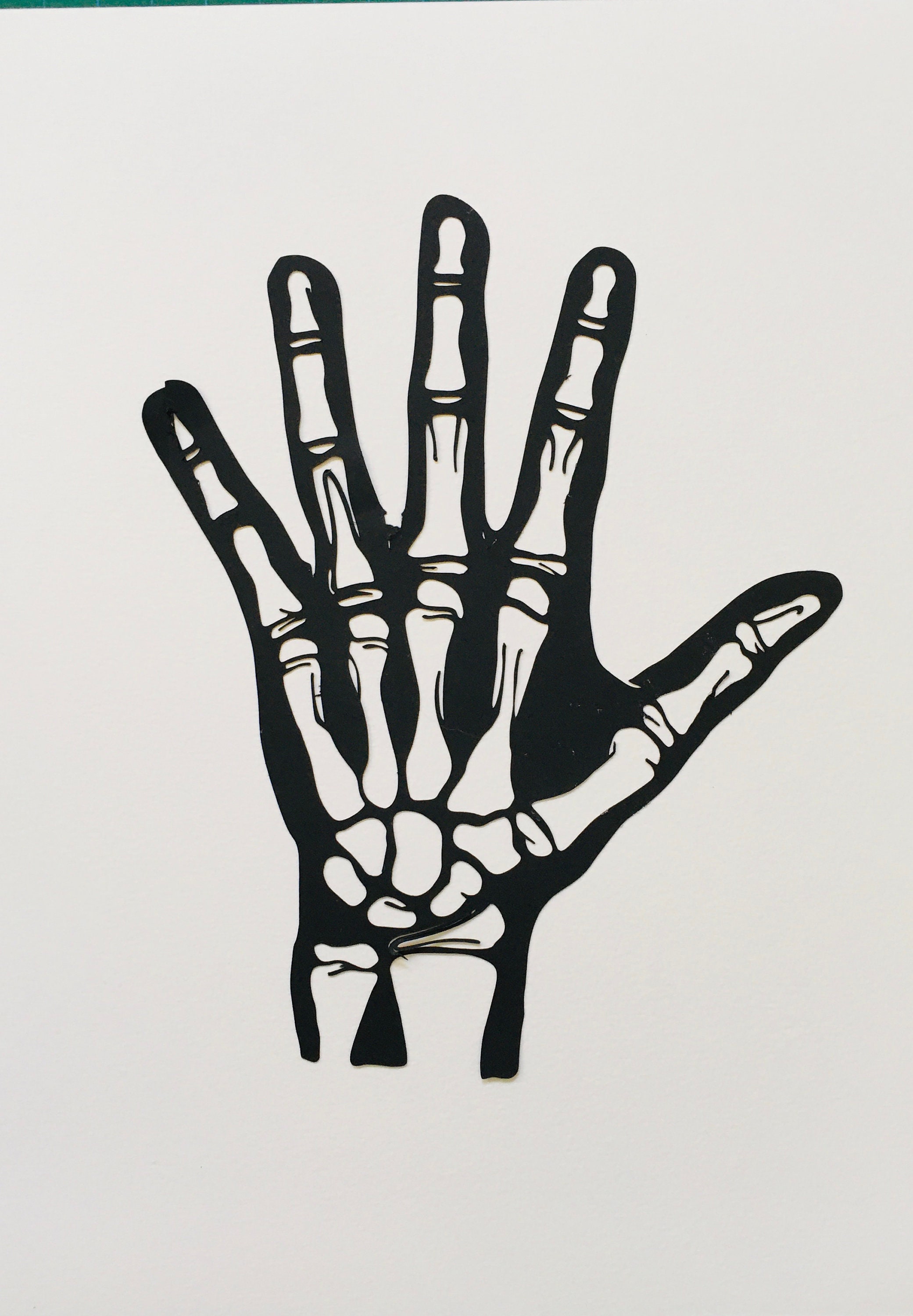 Anatomical Papercut: Hand - Etsy