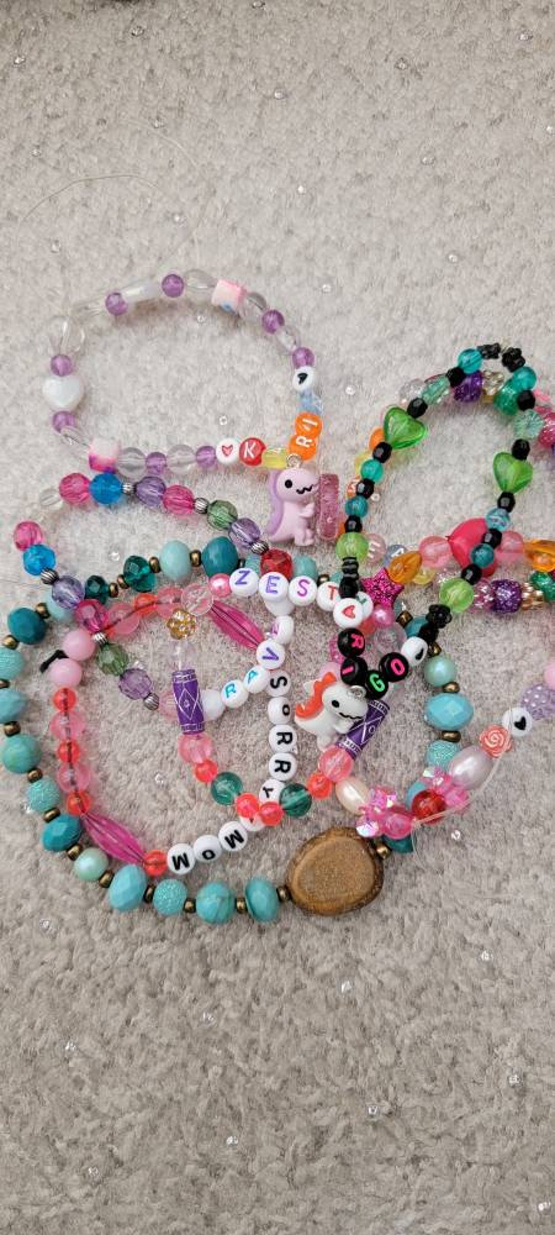 Custom Kandi Bracelets With Charms - Etsy