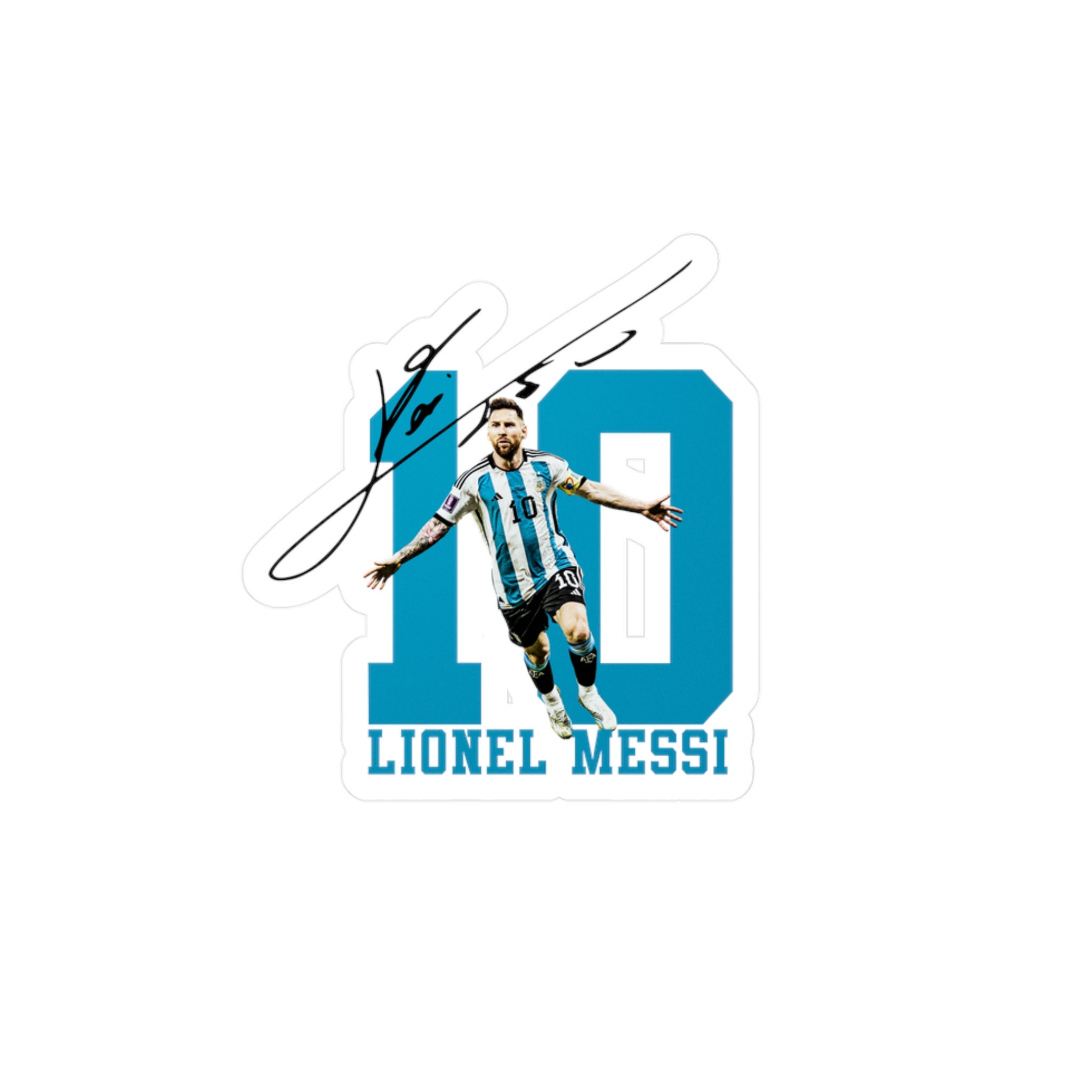 Messi 10 Vinyl Decals - Etsy