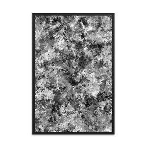 Random Walker Algorithm Art Print Poster - Black and White (normal) - Etsy