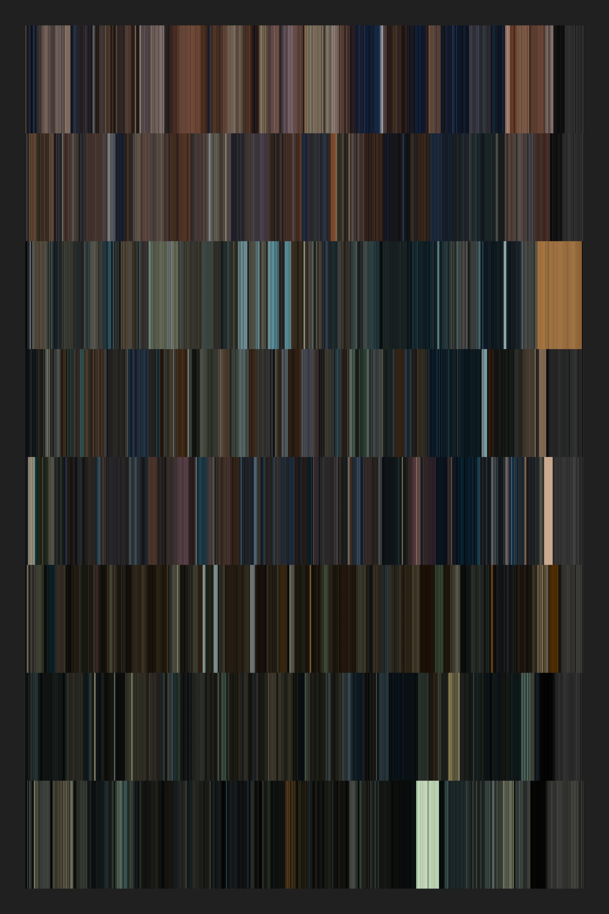 Harry Potter Movie Poster Full Bleed, Color Visualization, Nerdy Wall ...