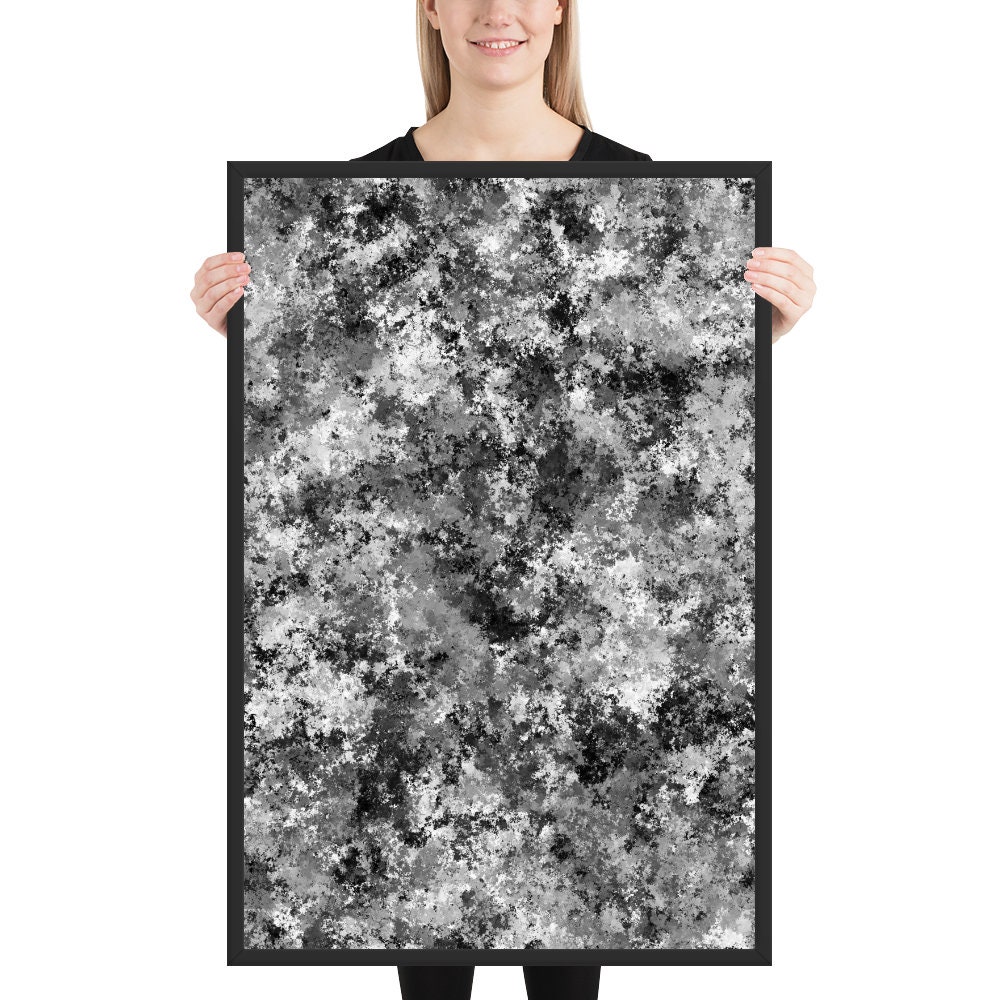 Random Walker Algorithm Art Print Poster Black and White - Etsy