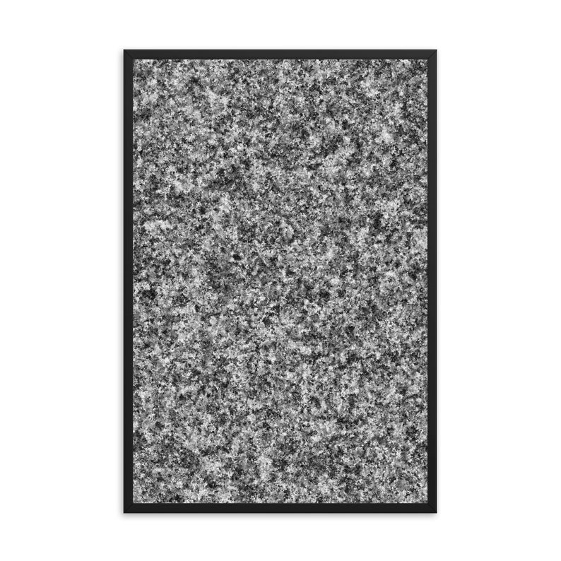 Random Walker Algorithm Art Print Poster - Black and White (frantic) - Etsy