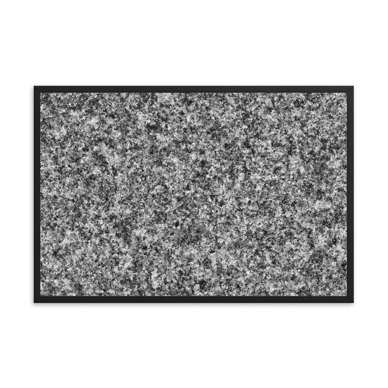 Random Walker Algorithm Art Print Poster - Black and White (frantic) - Etsy