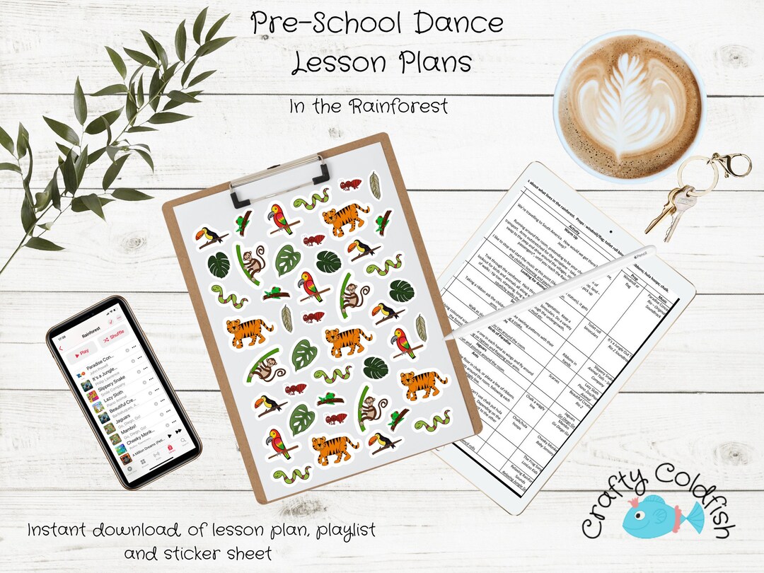 Dance Class Lesson Plan - in the Rainforest - Pre-school Ballet Class ...
