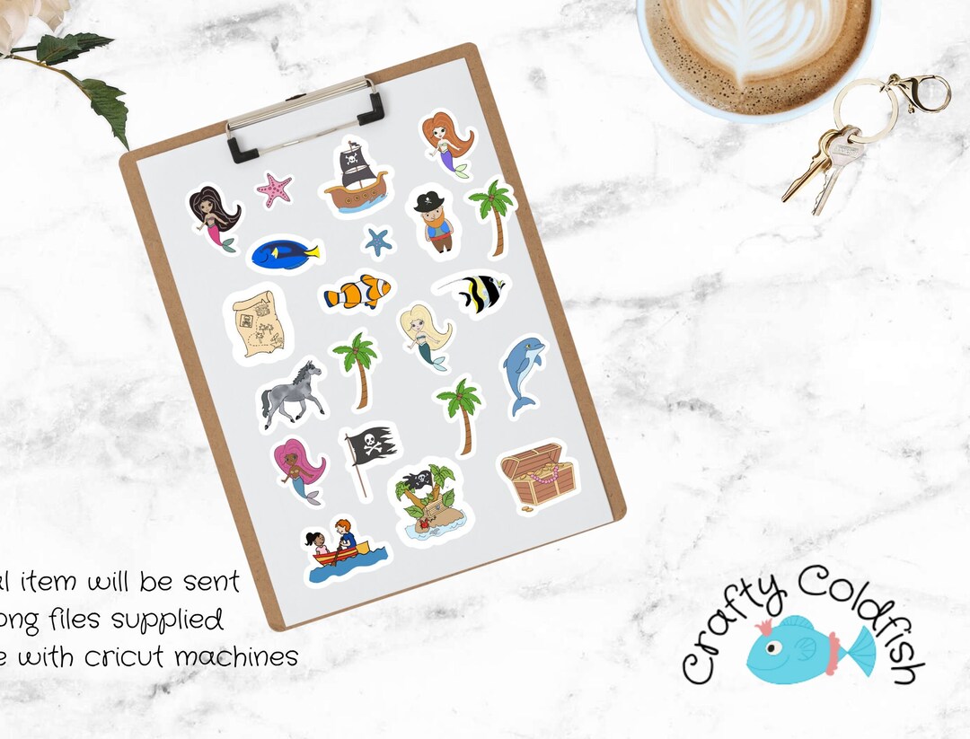 Treasure Island Sticker Sheet - Downloadable/printable - Etsy