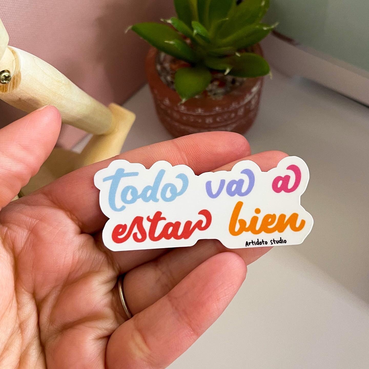 Respira Todo Va a Estar Bien Weatherproof Sticker Mujer Empoderada ...