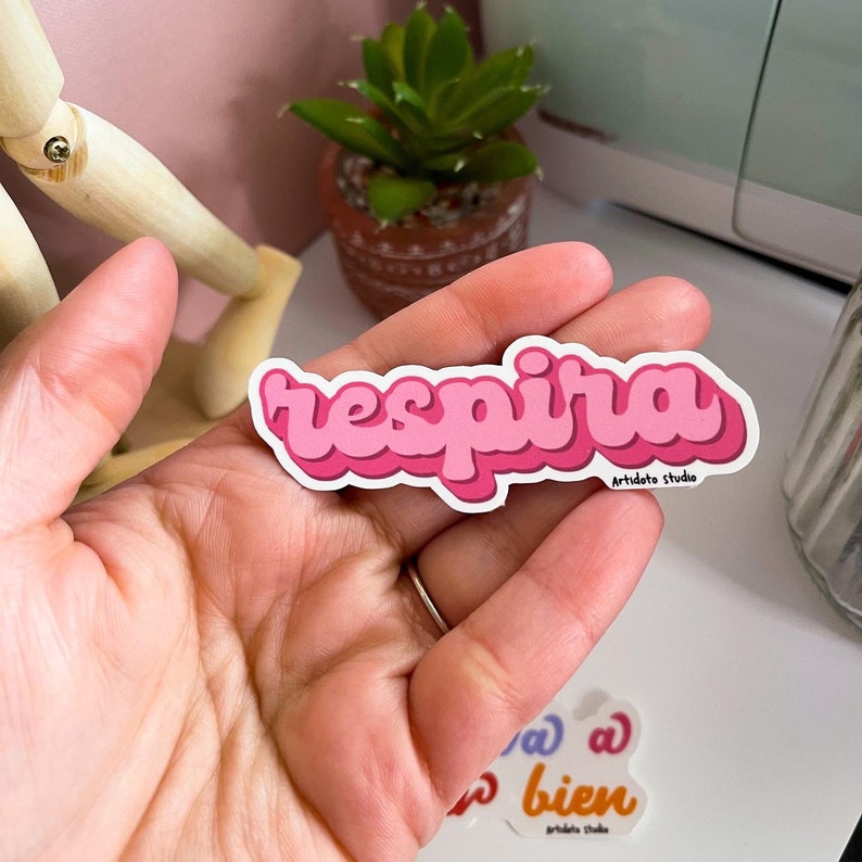 Respira Todo Va a Estar Bien Weatherproof Sticker Mujer Empoderada ...