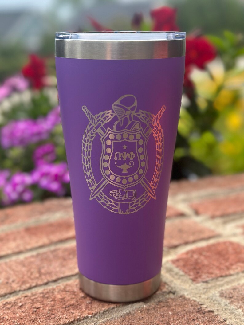 Omega Psi Phi - Tumbler - Omega Travel Mug, Stainless Steel ...