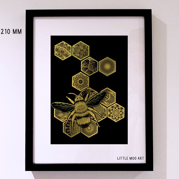 Bee Mandala - Etsy