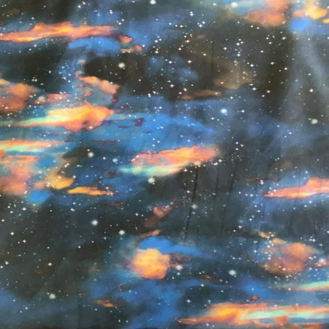 North American Wildlife Midnight Sky Design Cotton Fabric by Yard ...