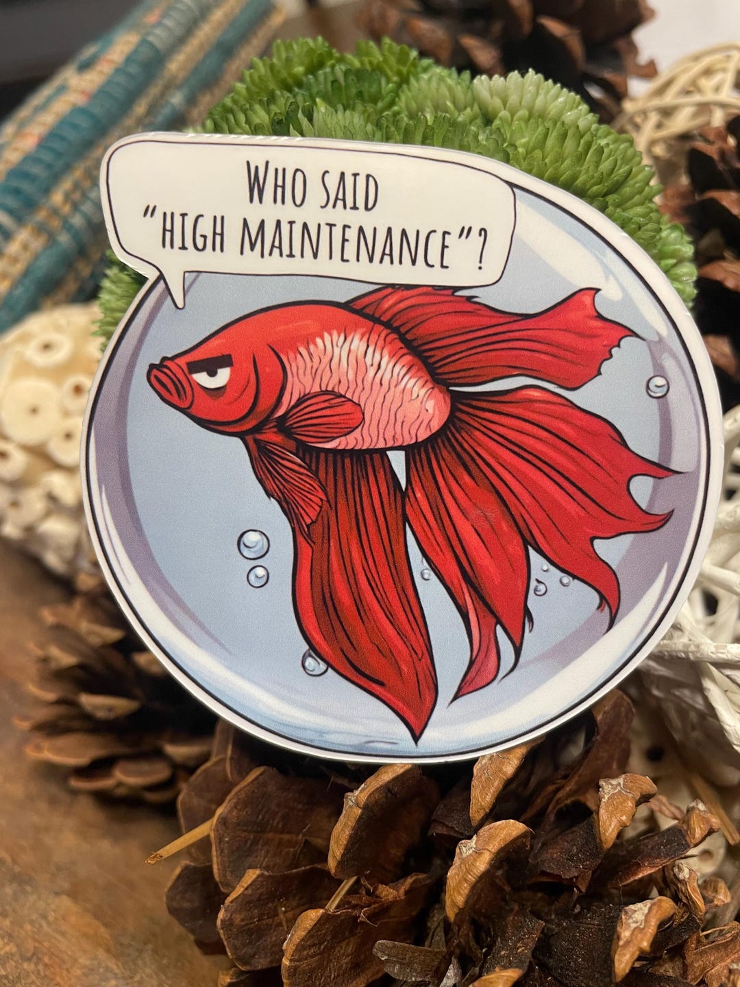 Betta Stickers, Vinyl Stickers, Fish, Betta Fish, Betta Puns, Funny ...
