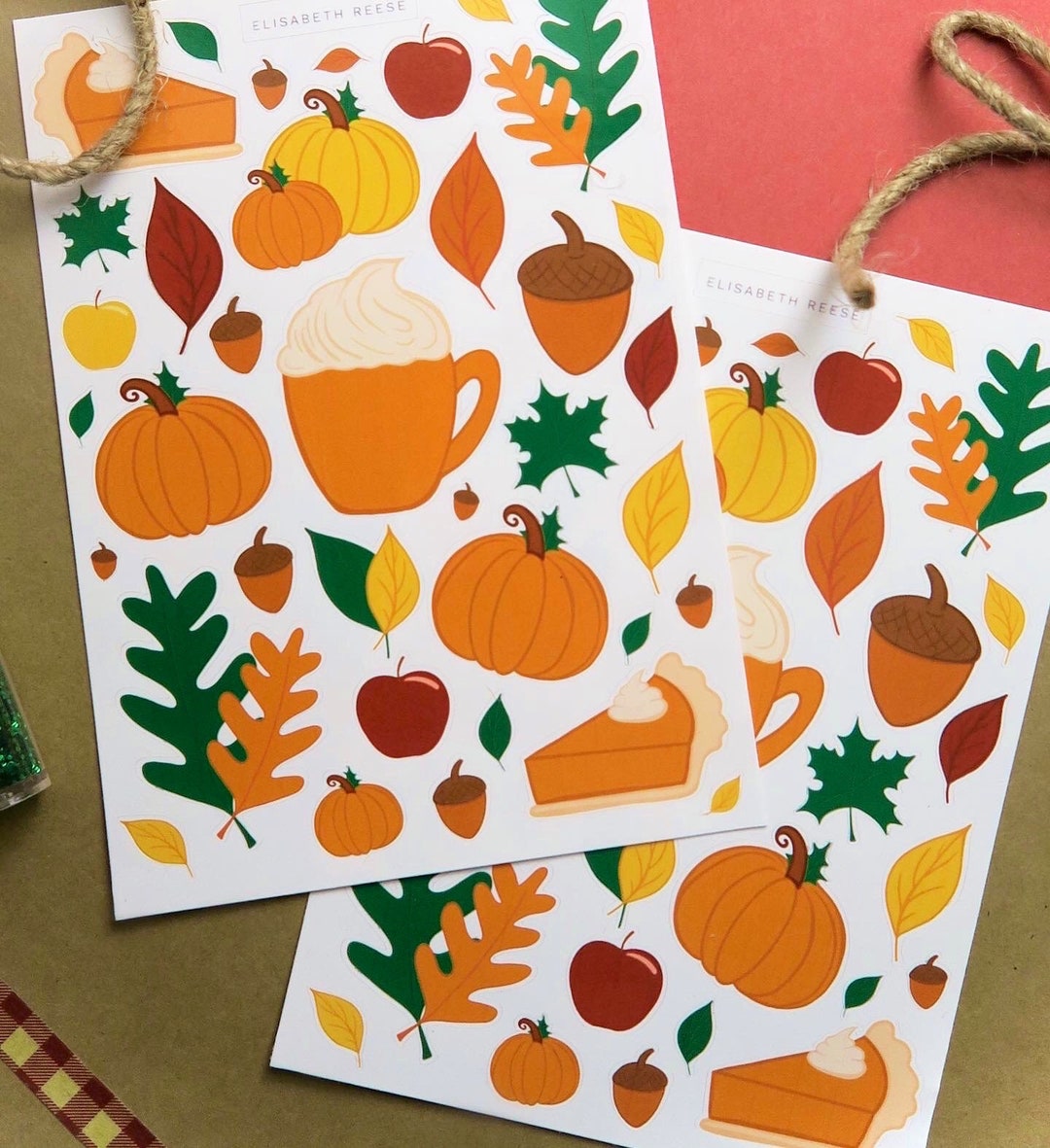 Cozy Autumn Sticker Sheet Stickers for Planners, Bullet Journals ...