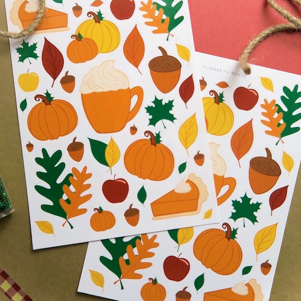 Autumn Stickers - Etsy