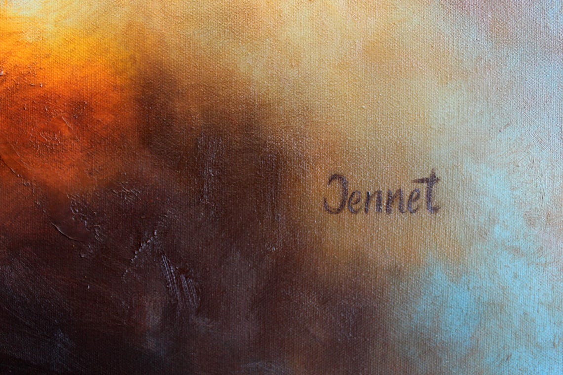 Phantom Winds 48 X 36 Original Oil Abstract Painting by Jennet Norman ...