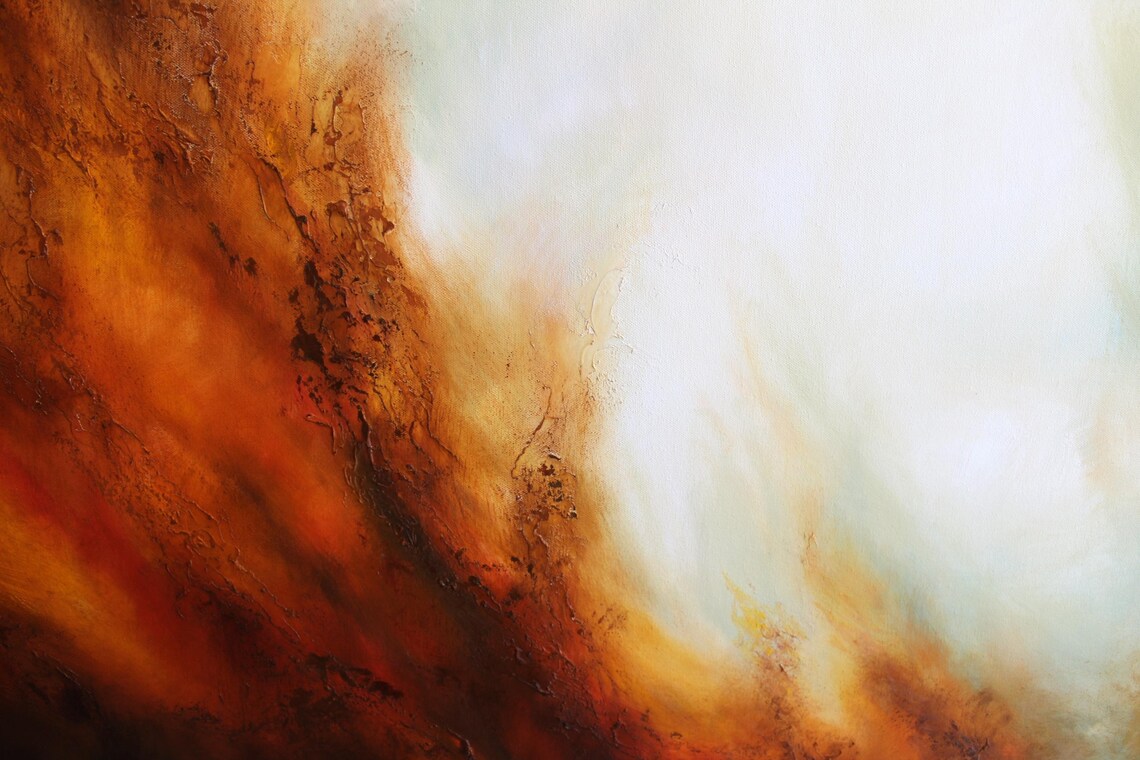 Phantom Winds 48 X 36 Original Oil Abstract Painting by Jennet Norman ...