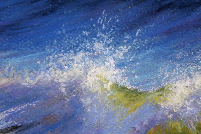 Saltwater 10" X 8" Original Pastel on Paper Drawing by Jennet Norman ...
