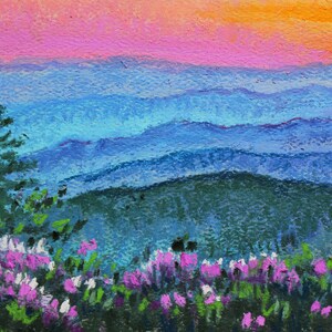 Evening Ascent 10" X 8" Original Pastel Drawing by Jennet Norman ...