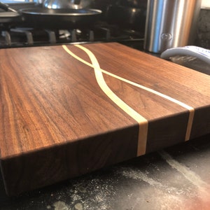 Curved Inlay Cutting Board - Etsy