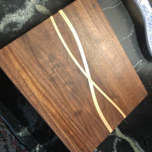 Curved Inlay Cutting Board - Etsy