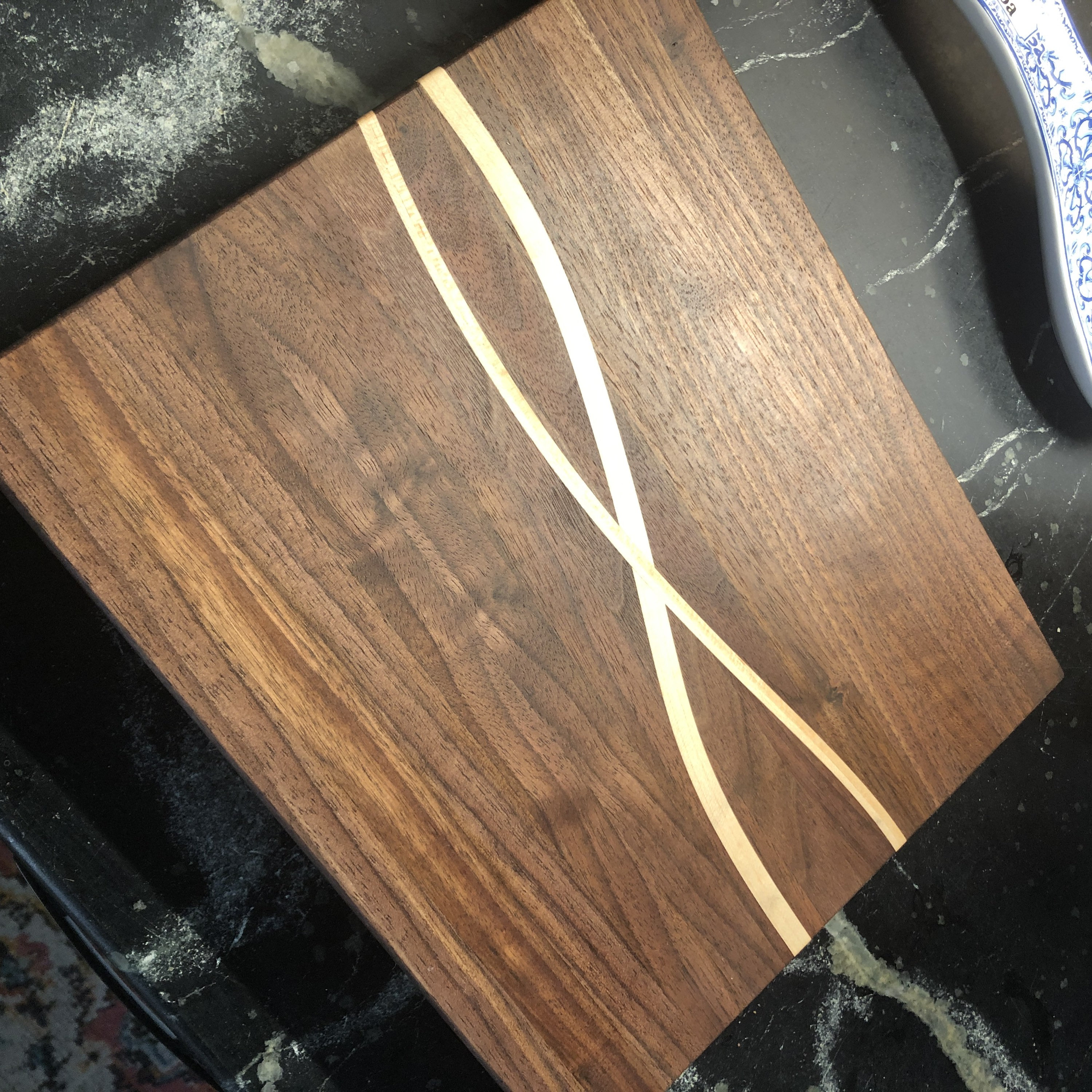 Curved Inlay Cutting Board - Etsy