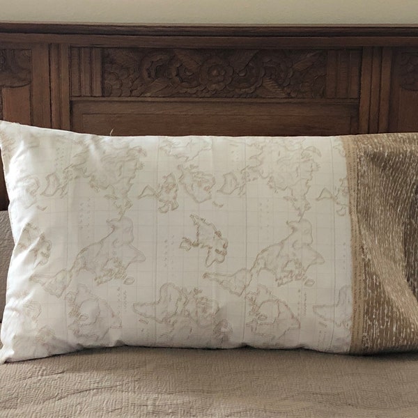 World Map Pillow - Etsy