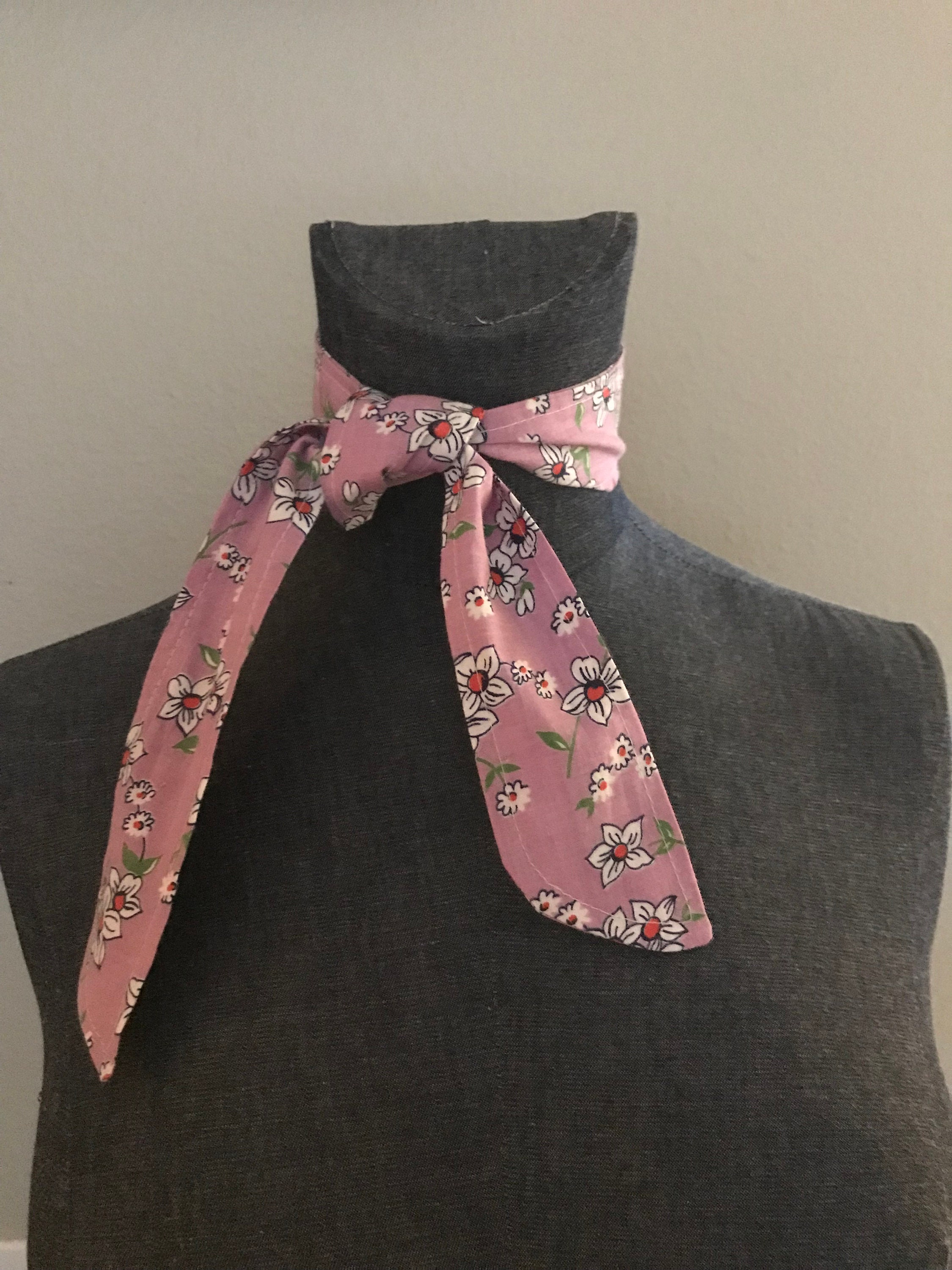 Skinny Scarf, Neckerchief, Headband, Neck Scarf - Etsy