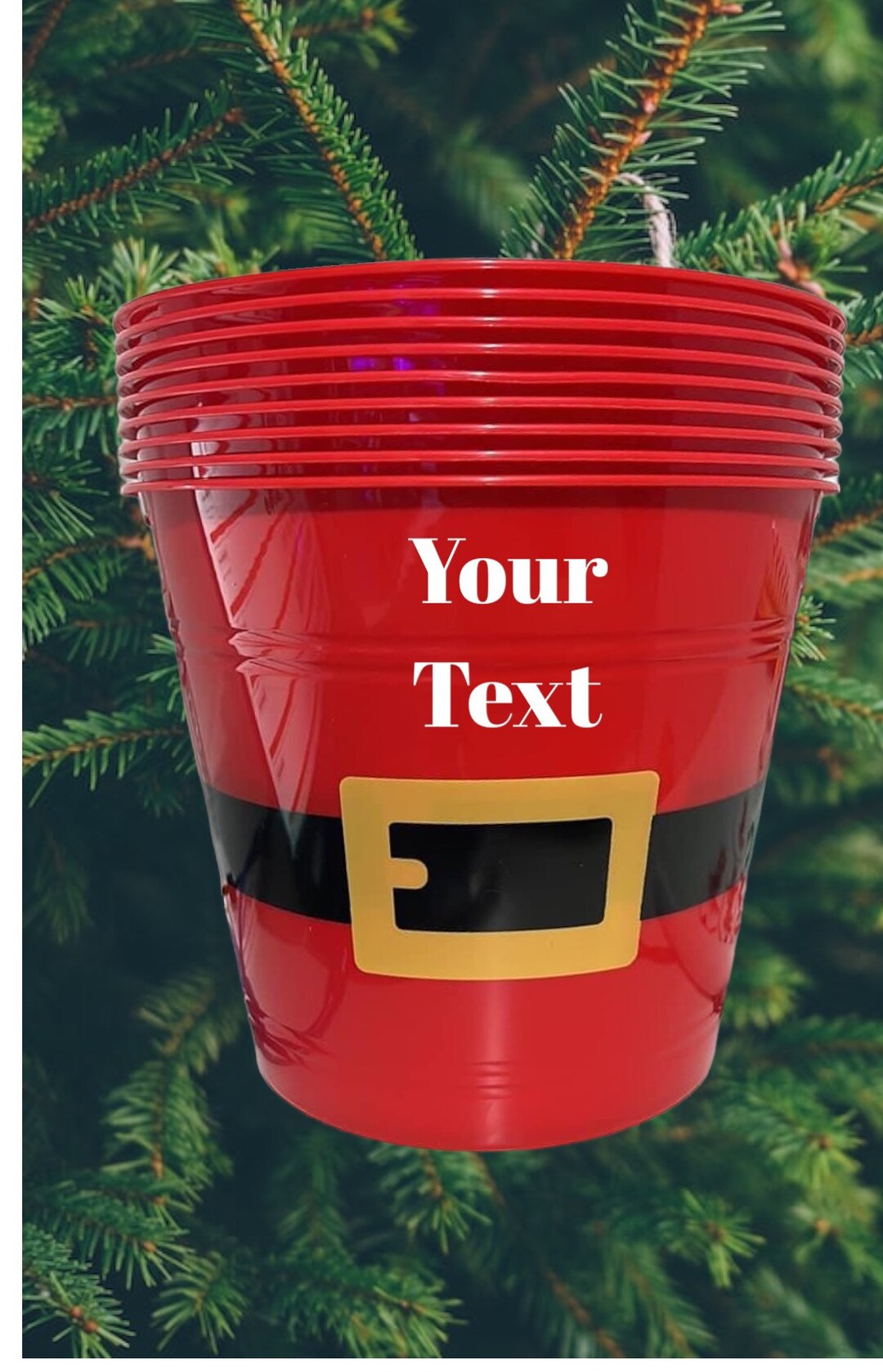 Santa Bucket Personalized - Etsy
