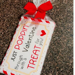 Valentines Day Popcorn Label - Etsy