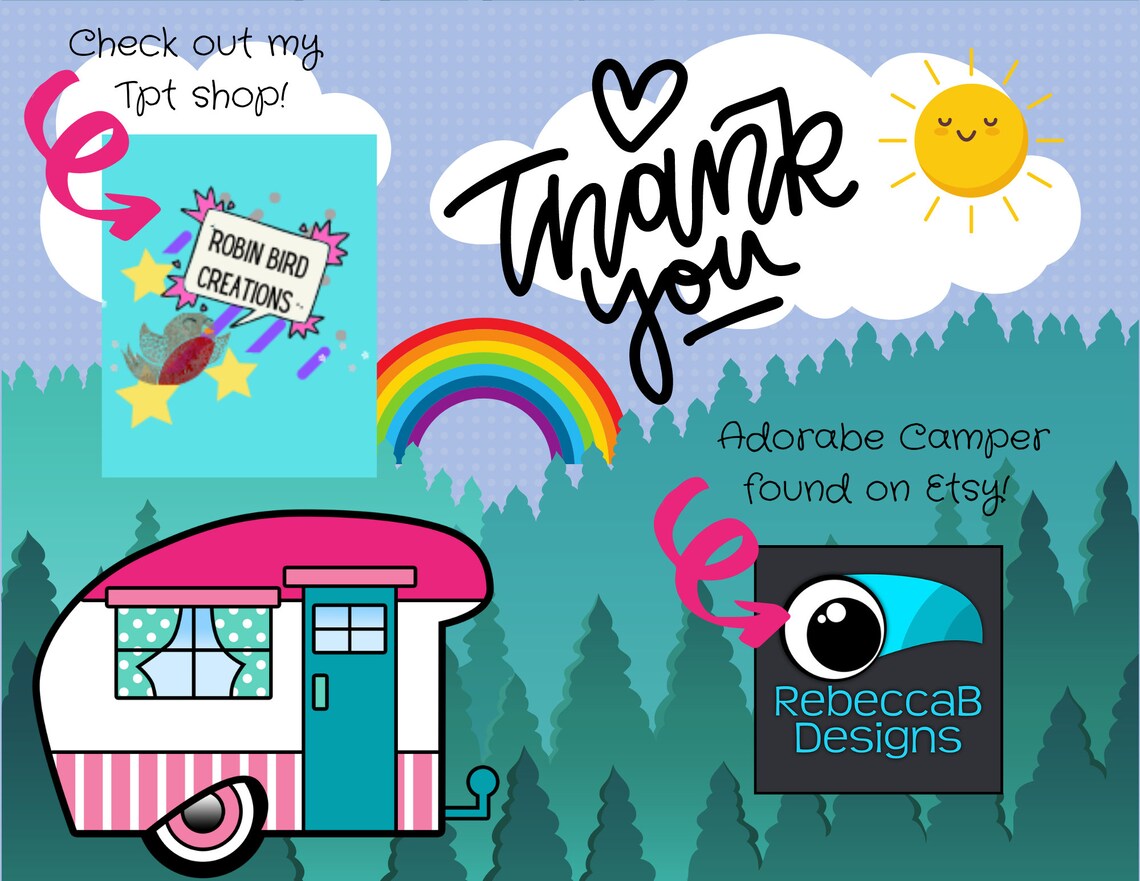 Happy Camper Classroom Decoration Set - Etsy