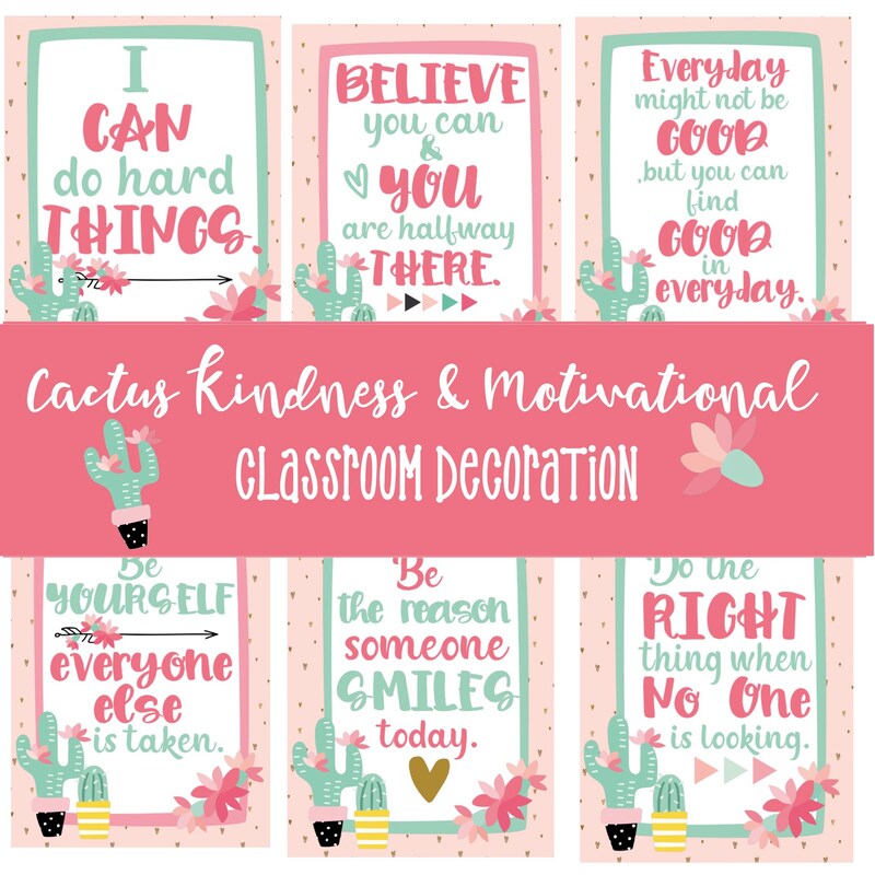 Classroom Cactus - Etsy