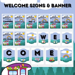 Happy Camper Classroom Decoration Set - Etsy