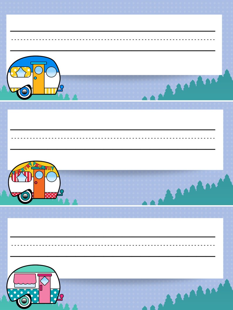 Happy Camper Classroom Decoration Set - Etsy