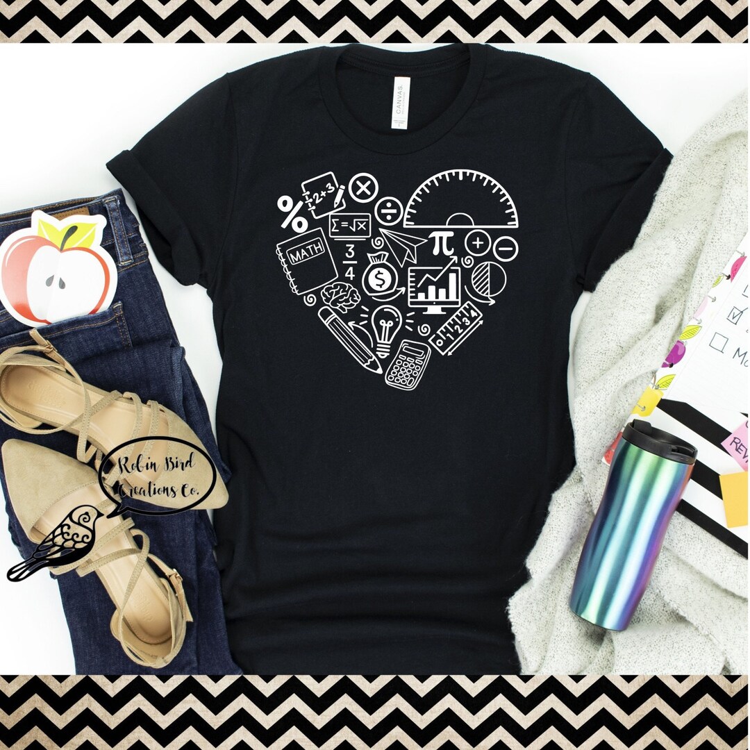 Math Heart SVG PNG Sublimation or Cut File - Etsy