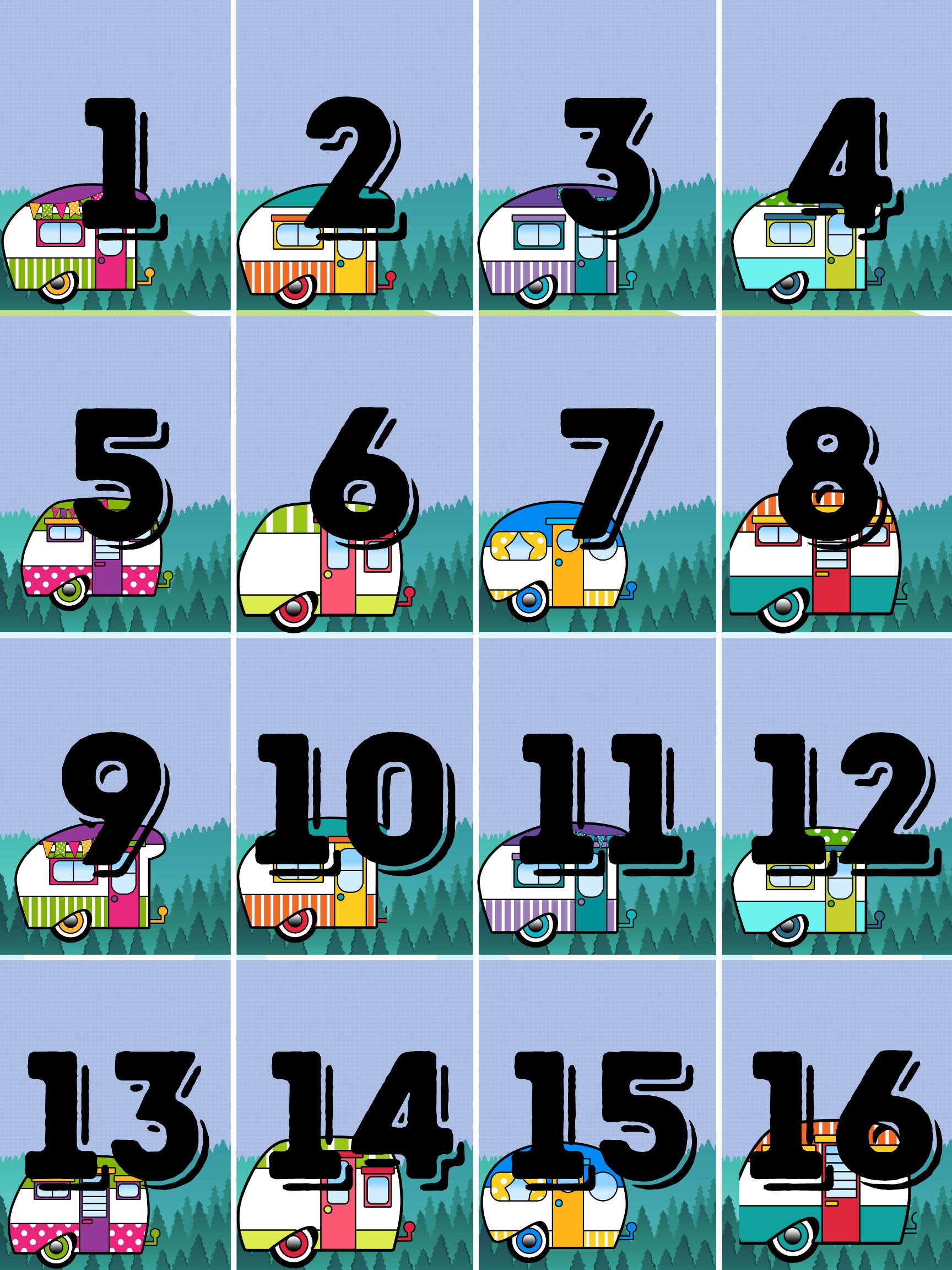 Happy Camper Classroom Decoration Set - Etsy