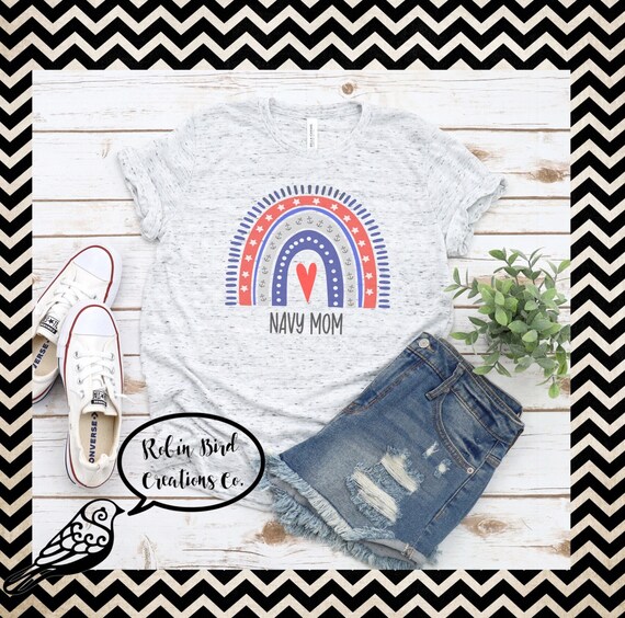 Navy Mom Sublimation Rainbow Design Svg Png and Jpeg - Etsy