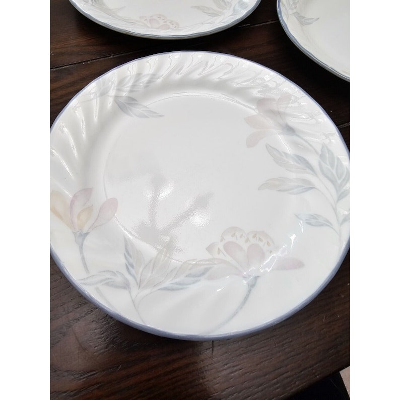 Corelle Impressions Pink Trio Floral Appetizer Plates Set of 3 Vintage ...