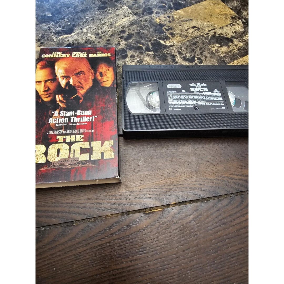 The Rock VHS, 1998 Movie Rated R - Etsy
