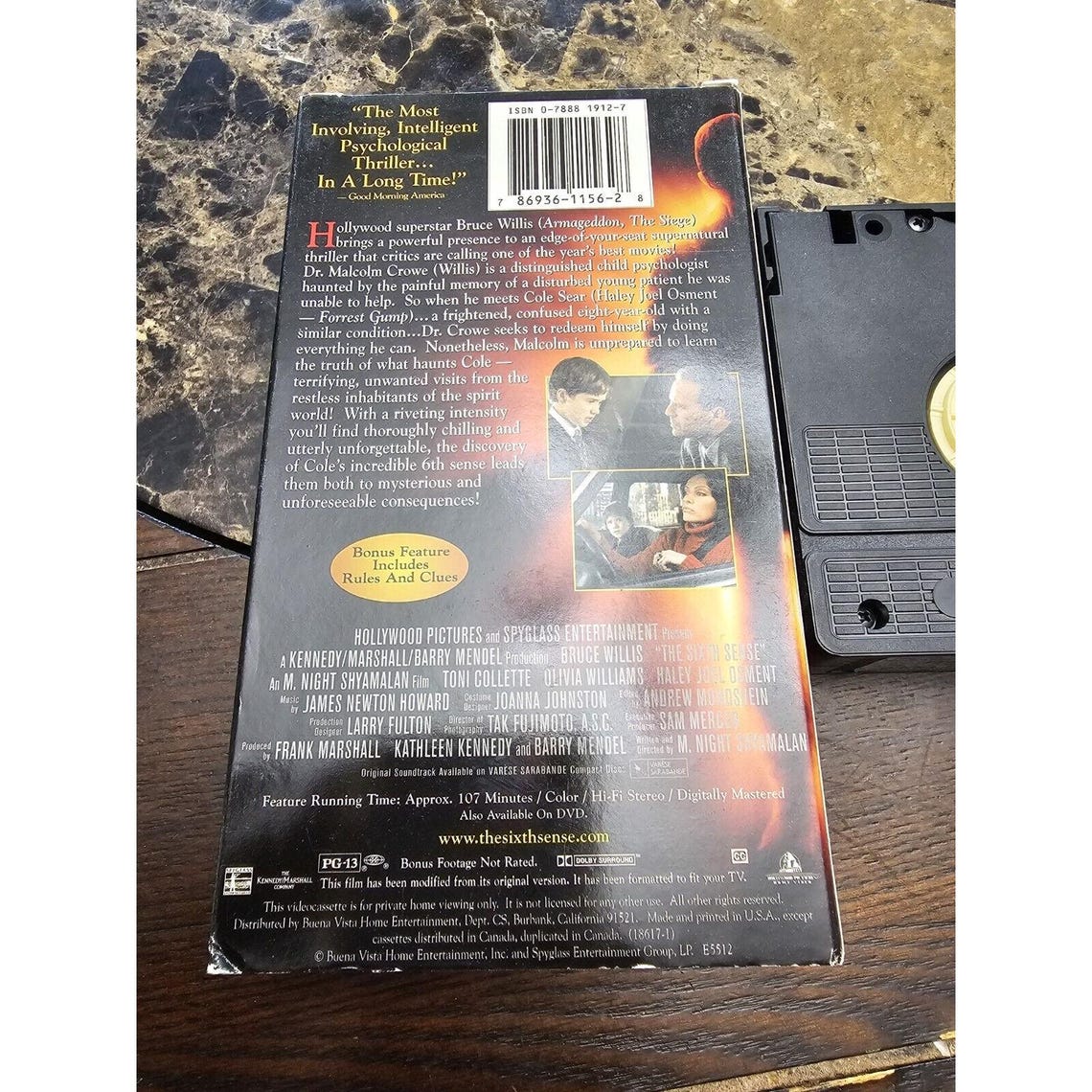 The Sixth Sense (VHS, 2000) Thriller Rated PG-13 Bruce Willis - Etsy